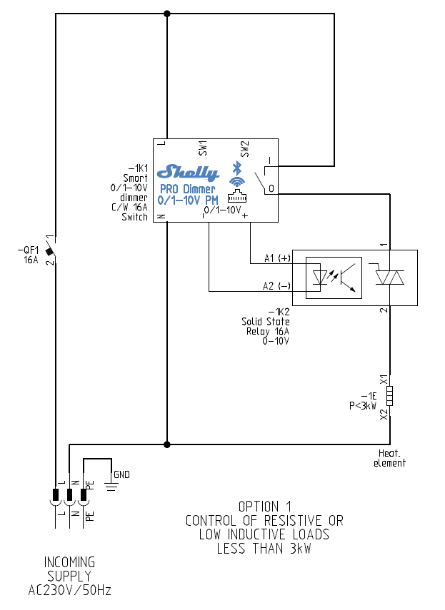 Controlling a High-Power Resistive Load Using Shelly Pro Dimmer 0/1-10V ...