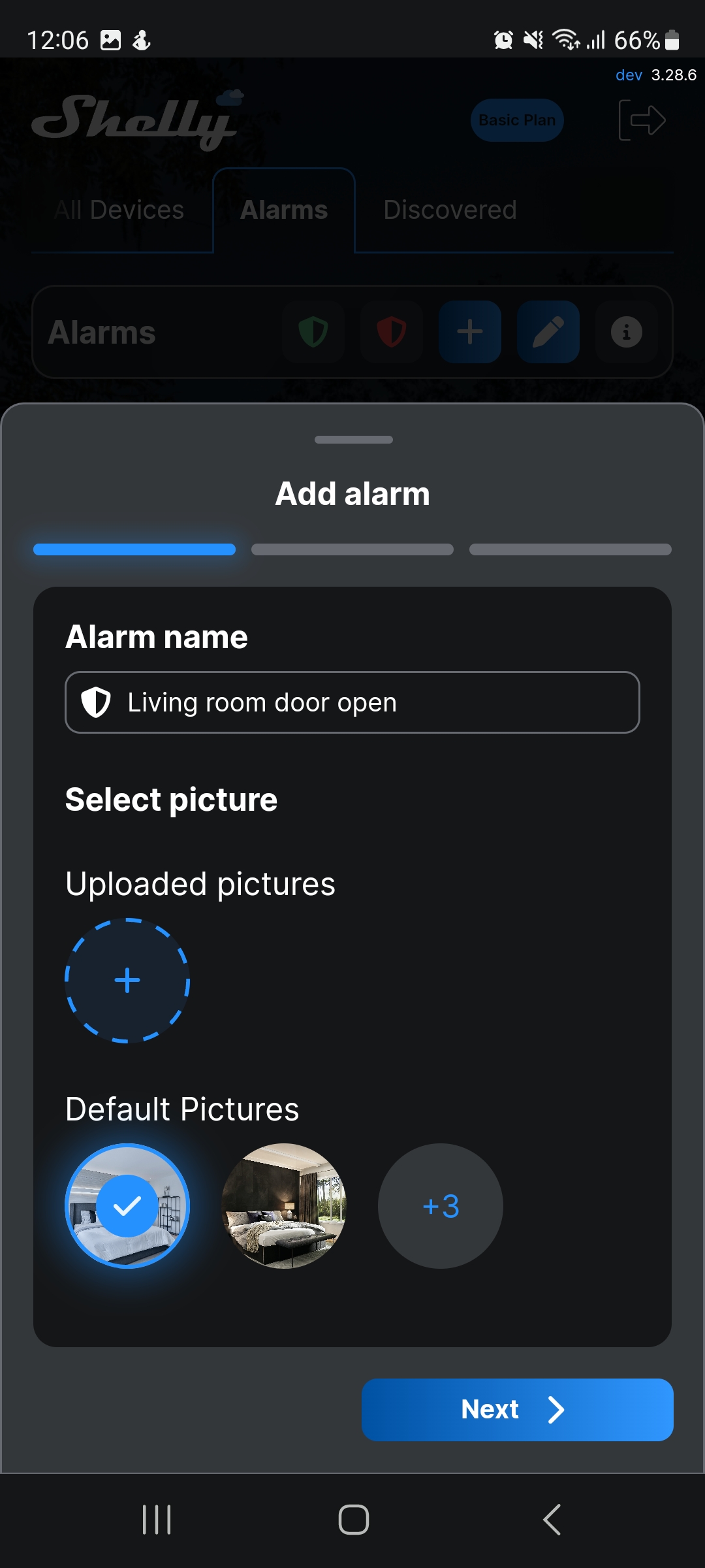 Create Alarms with your Shelly Smart Security Bundle