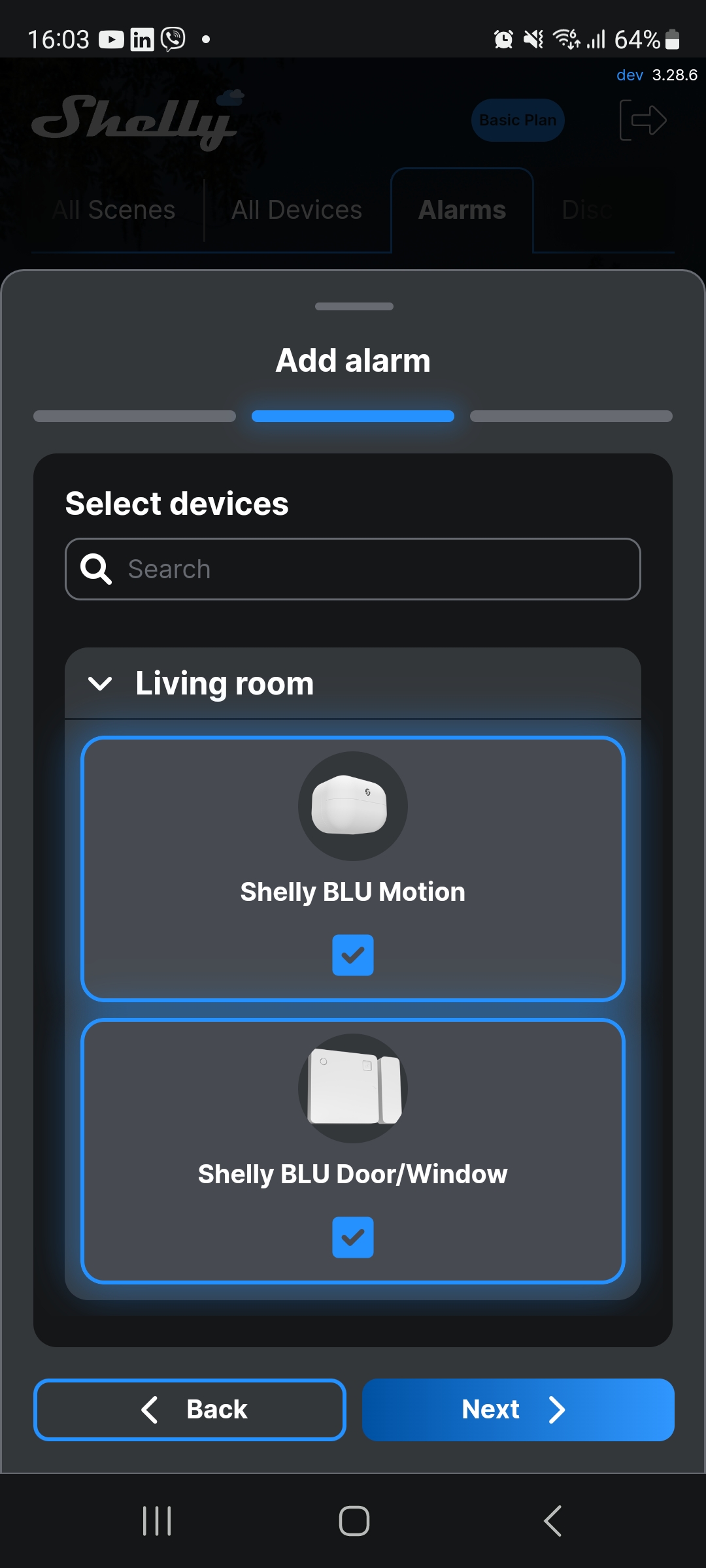 Create Alarms with your Shelly Smart Security Bundle